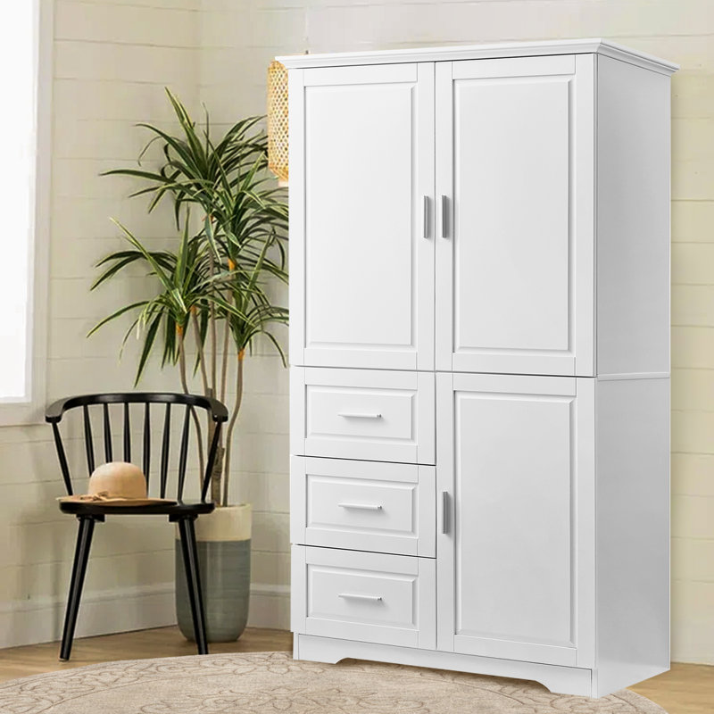 Single Storage Cabinet 62.2 H x 32.6 W x 19.6 D WFX Utility Color White